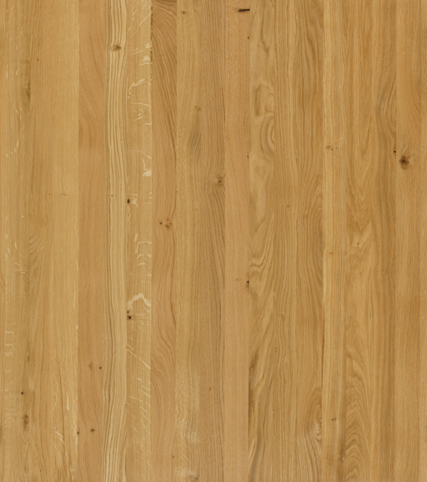 Eurowood 1-Schicht Massivholzplatte Eiche Rustikal A/B, Lamelle