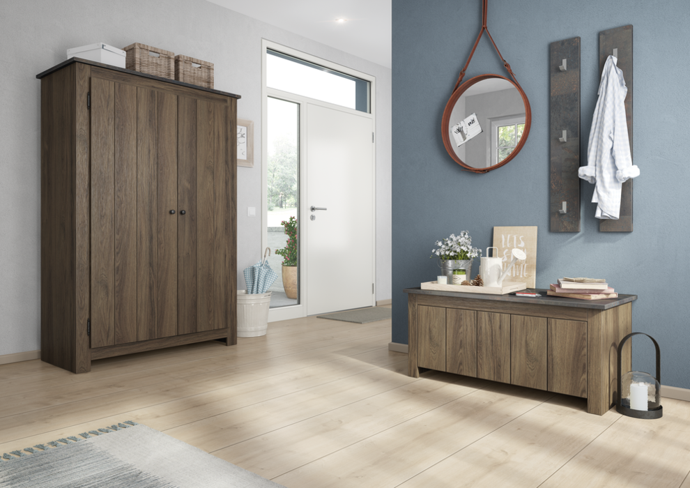 EGGER Schichtstoffplatte Charleston Eiche dunkelbraun H3154 ST36, 100