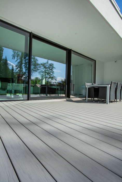 WPC Terrassendiele Piazza One Silver Teak, 100 % PEFC