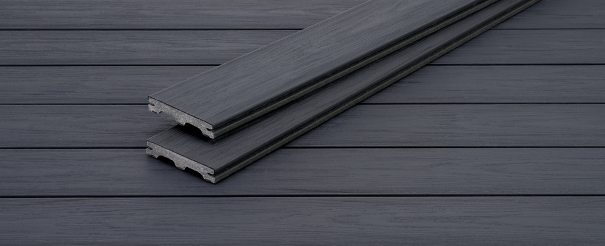 WPC Terrassendiele Piazza Mondo Streaked Ebony, 100 % PEFC