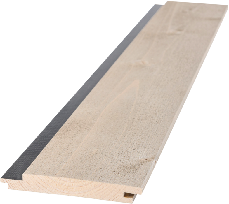 Fassadenprofil Fichte VEH Top vertikal Schattennut Feder schwarz,